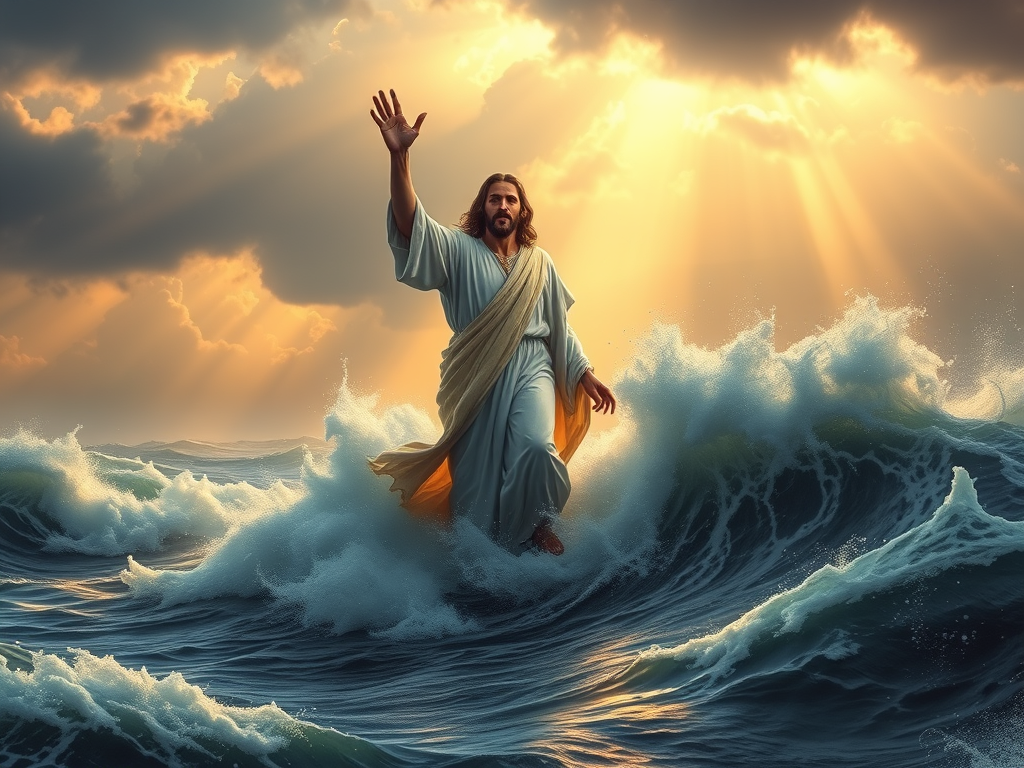Jesus Christ Breaks Storm – Heavenly Word -Divine Devotional