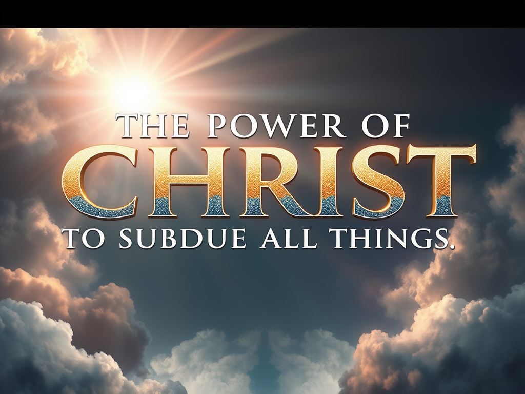 Jesus Christ Subdue – Heavenly Word -Divine Devotional
